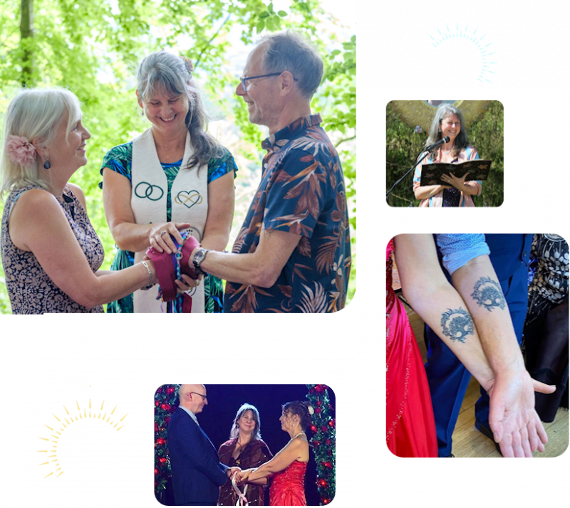 Handfasting Celebrant services for Dorset, Somerset and Wiltshire.